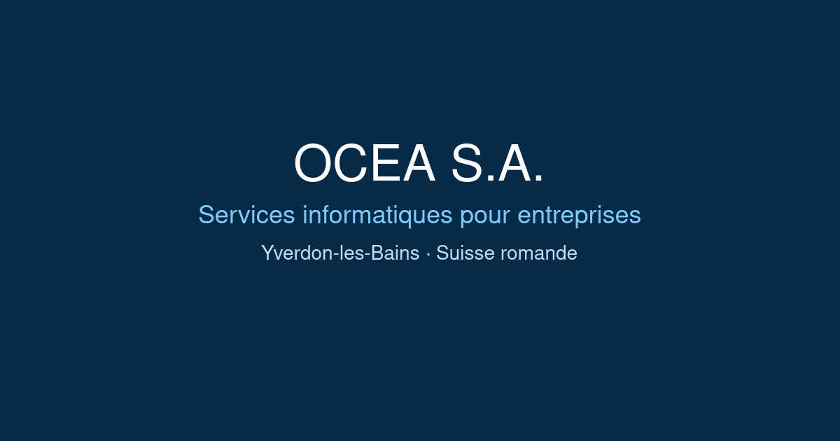 Cas d'usage — OCEA S.A.